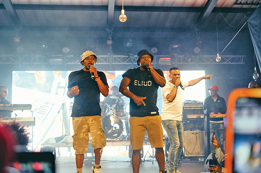 Tokollo, Kabelo and Zwai of TKZEE took the crowd back to the 90's ...