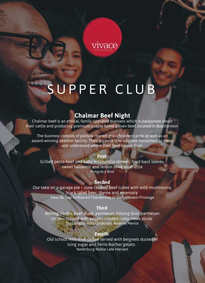 Travel back to the glorious 1930s with a fine dining Supper Club experience